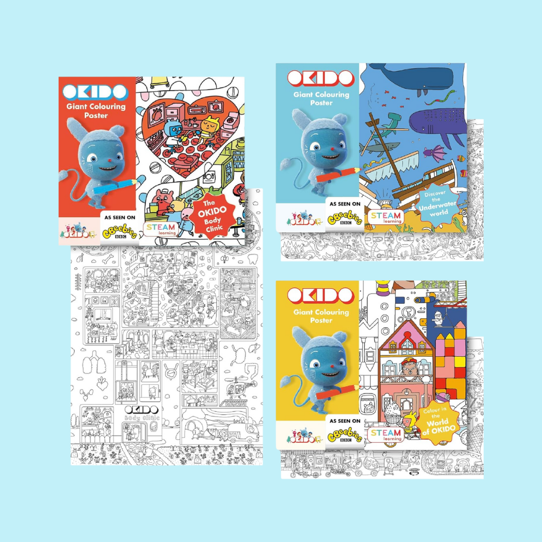 3 x Colouring Poster Bundle – Okido