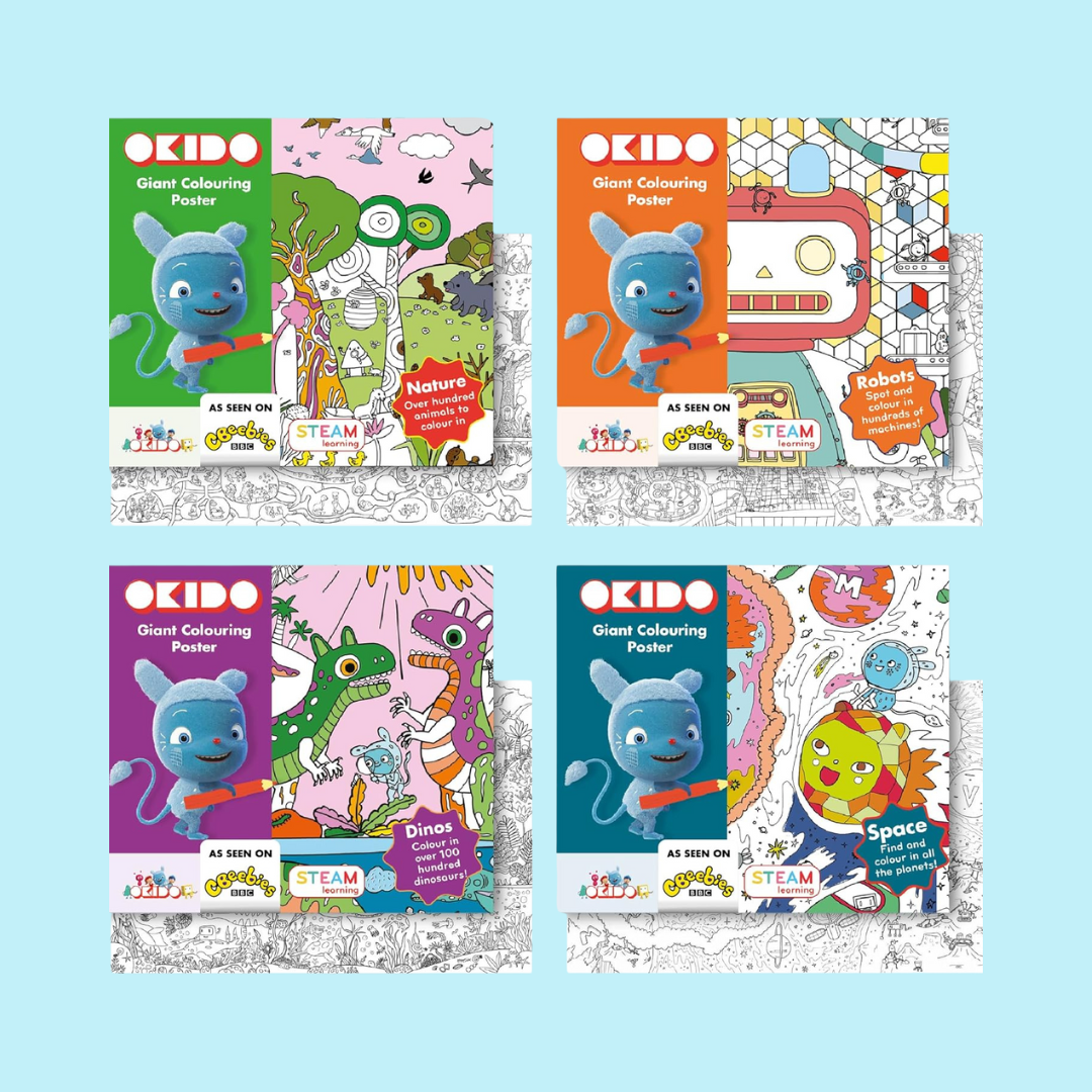 4 x Colouring Poster Bundle – Okido