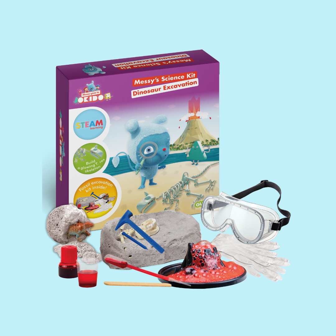 Messy's Science Kit: Dinosaur Excavation – Okido