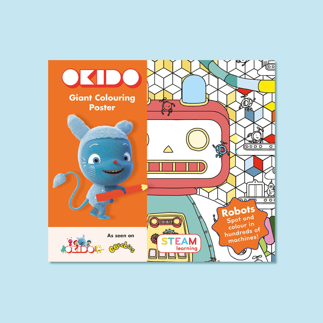 Okido Robots Giant Colouring Poster